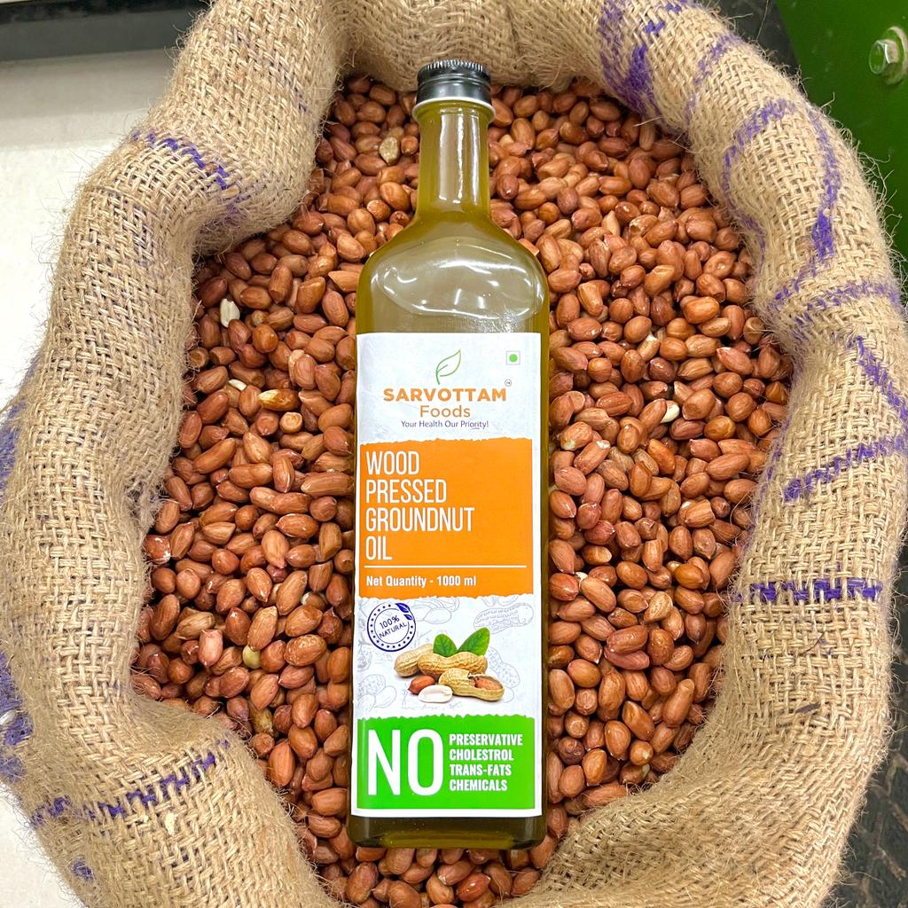 Groundnut Oil | Woodpressed – Sarvottam Foods